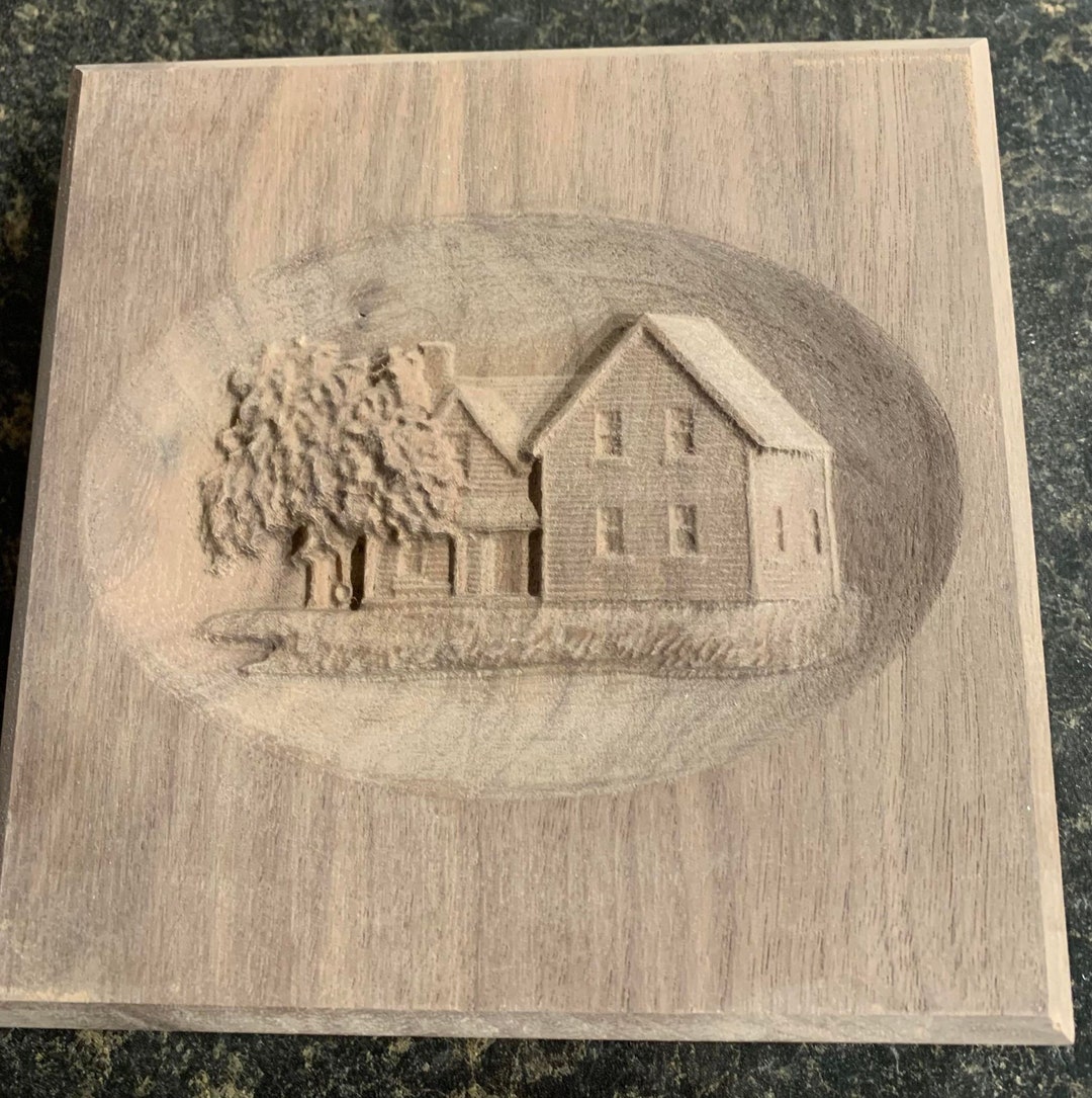 Farm House Home Engraving Trim Wood, Corner Trim Block, Door Trim Block ...
