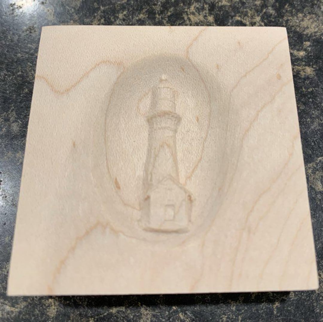 Lighthouse Engraving Nautical Trim Wood Corner Trim Block Door Trim ...