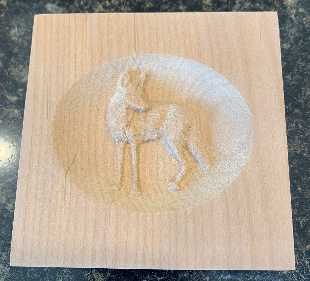 Coyote Engraving Trim Wood, Corner Trim Block, Door Trim Block Window ...