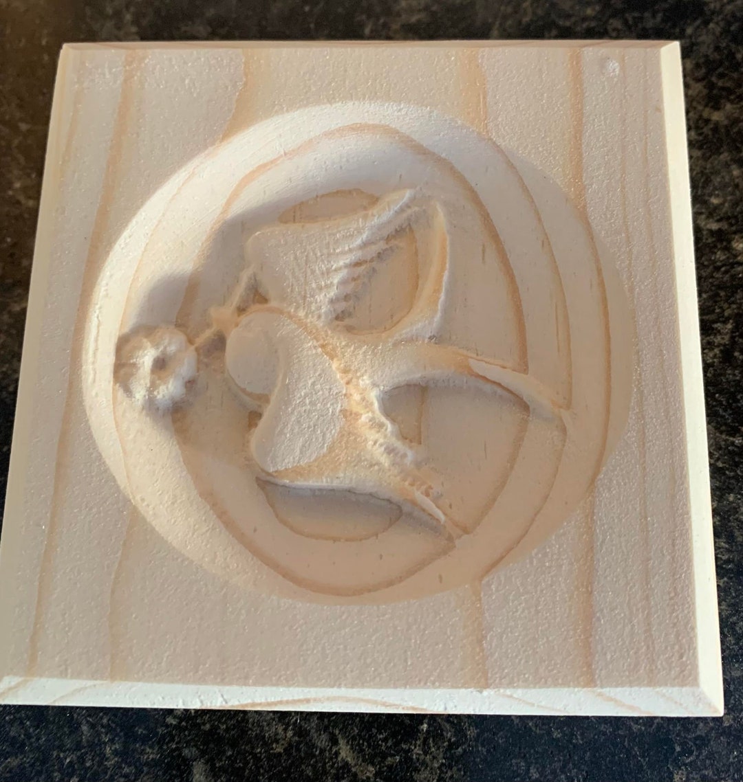 Swallow Bird Stylized Engraving Trim Wood, Corner Trim Block, Door Trim ...