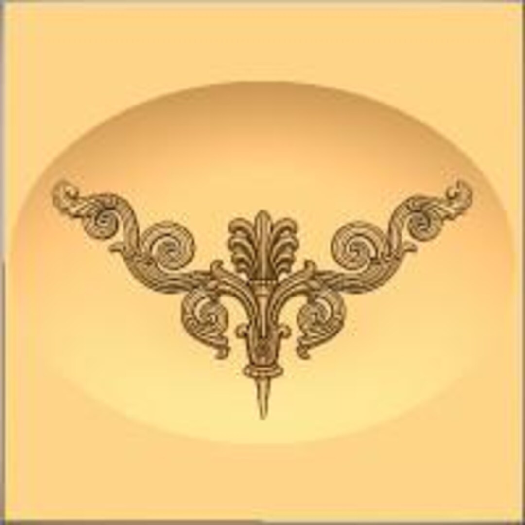 Engraved Wood Rosette Block: Flourish 301 Corner Trim - Etsy