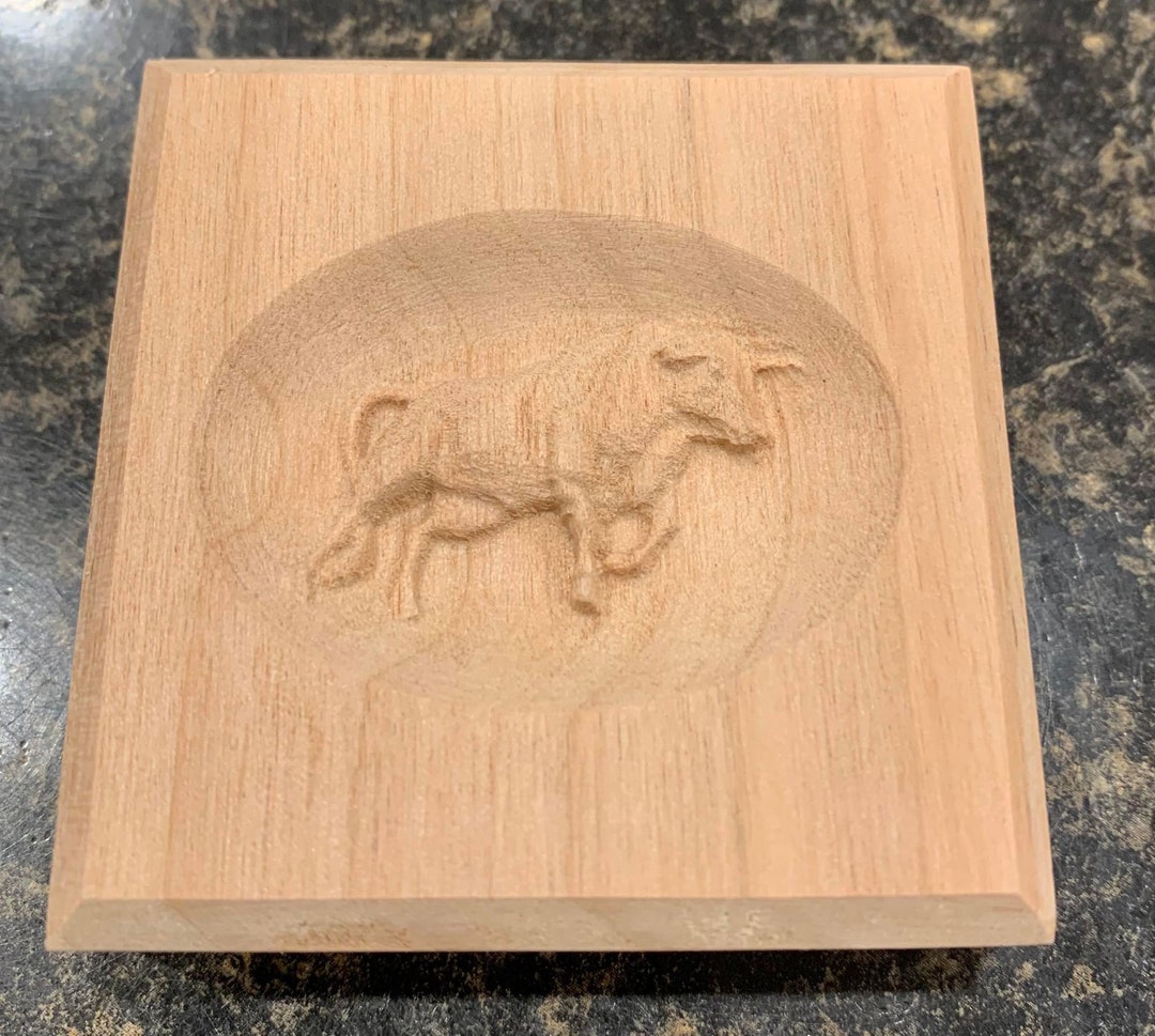 Charging Raging Bull Farm Engraving Trim Wood, Corner Trim Block, Door ...