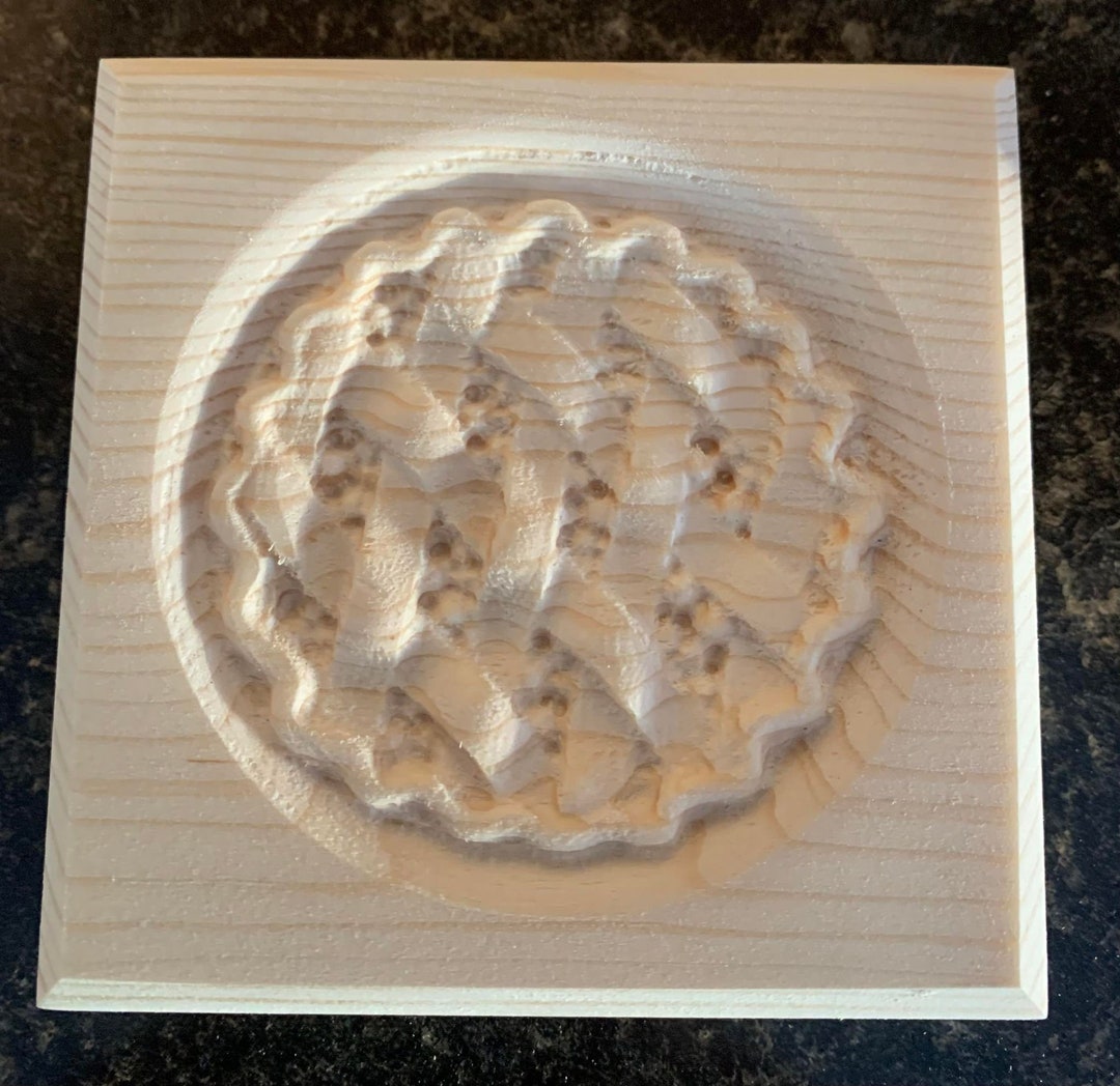 Berry Pie Engraving Trim Wood, Corner Trim Block, Door Trim Block ...