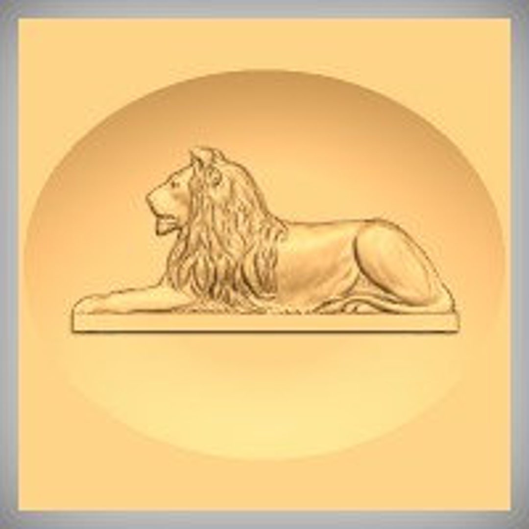Lion Body Engraved Wood Block Custom Hardwood Rosette Decorative Trim ...