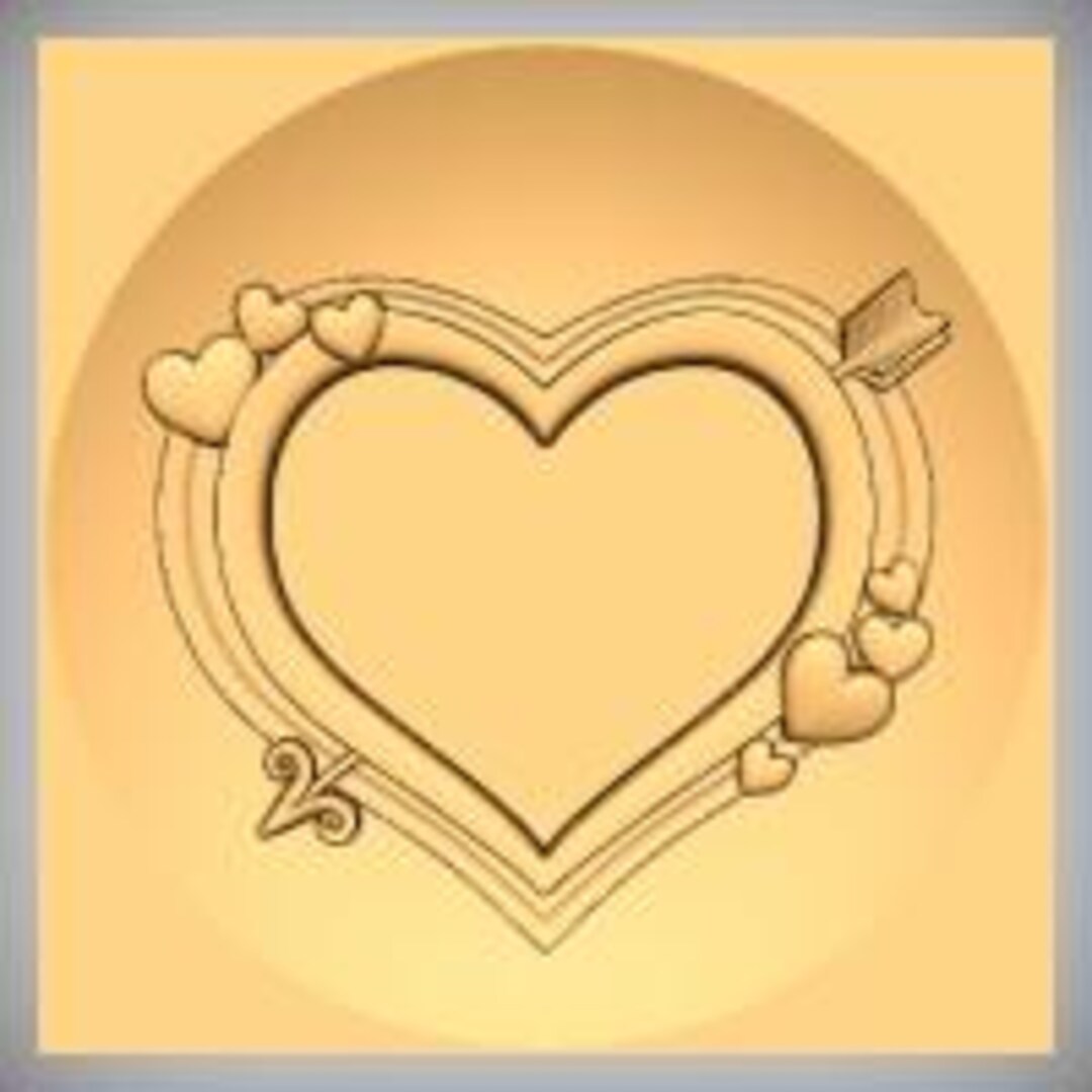 Heart Frame 2 Engraving Trim Wood, Corner Trim Block, Door Trim Block ...