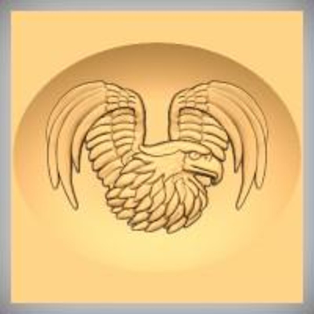 Stylized Eagle 2 Engraving Trim Wood, Corner Trim Block, Door Trim ...