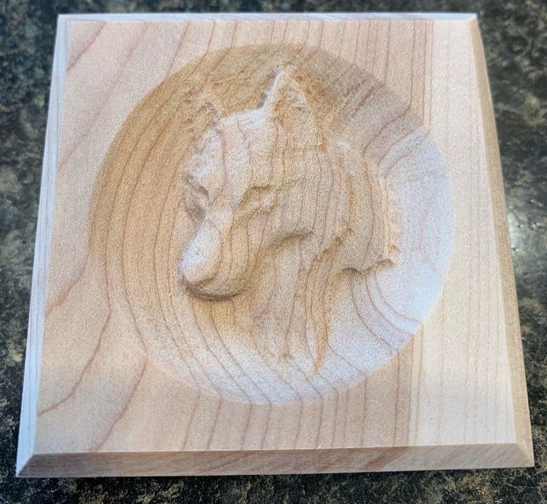 Husky Dog Engraved Wood Corner Trim Block: Home Decor Rosette - Etsy