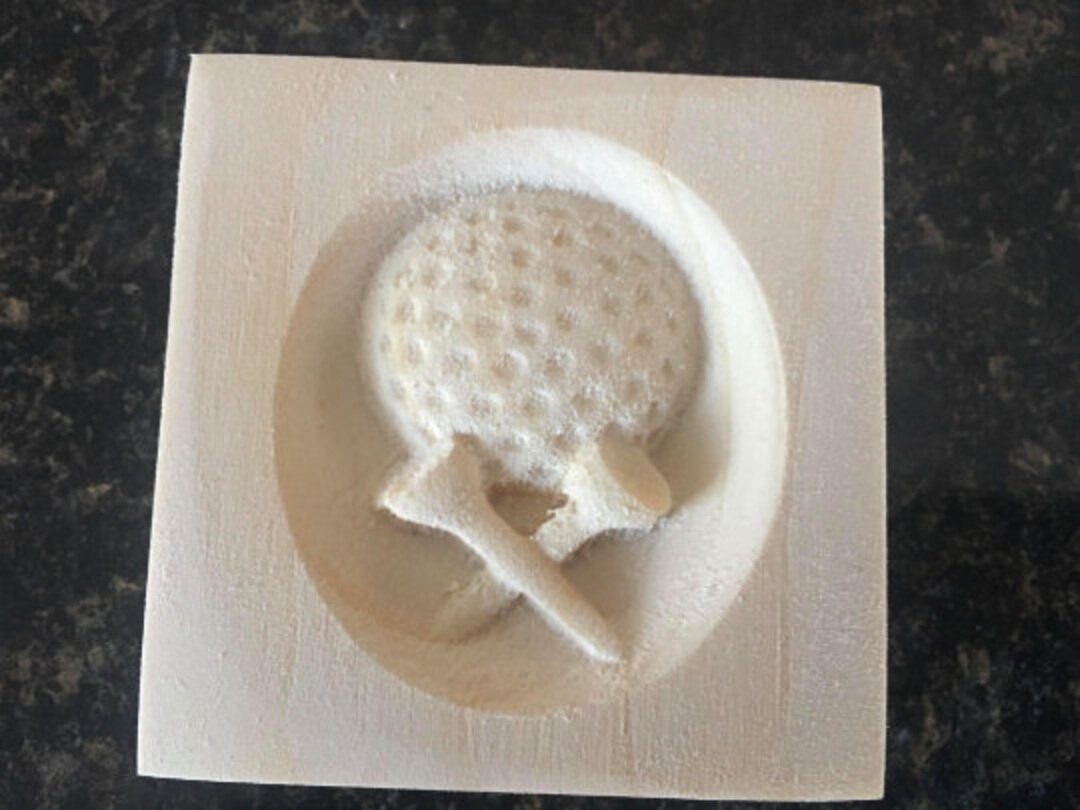 Engraved Golf Ball Wood Trim Block: Home Improvement Rosette - Etsy