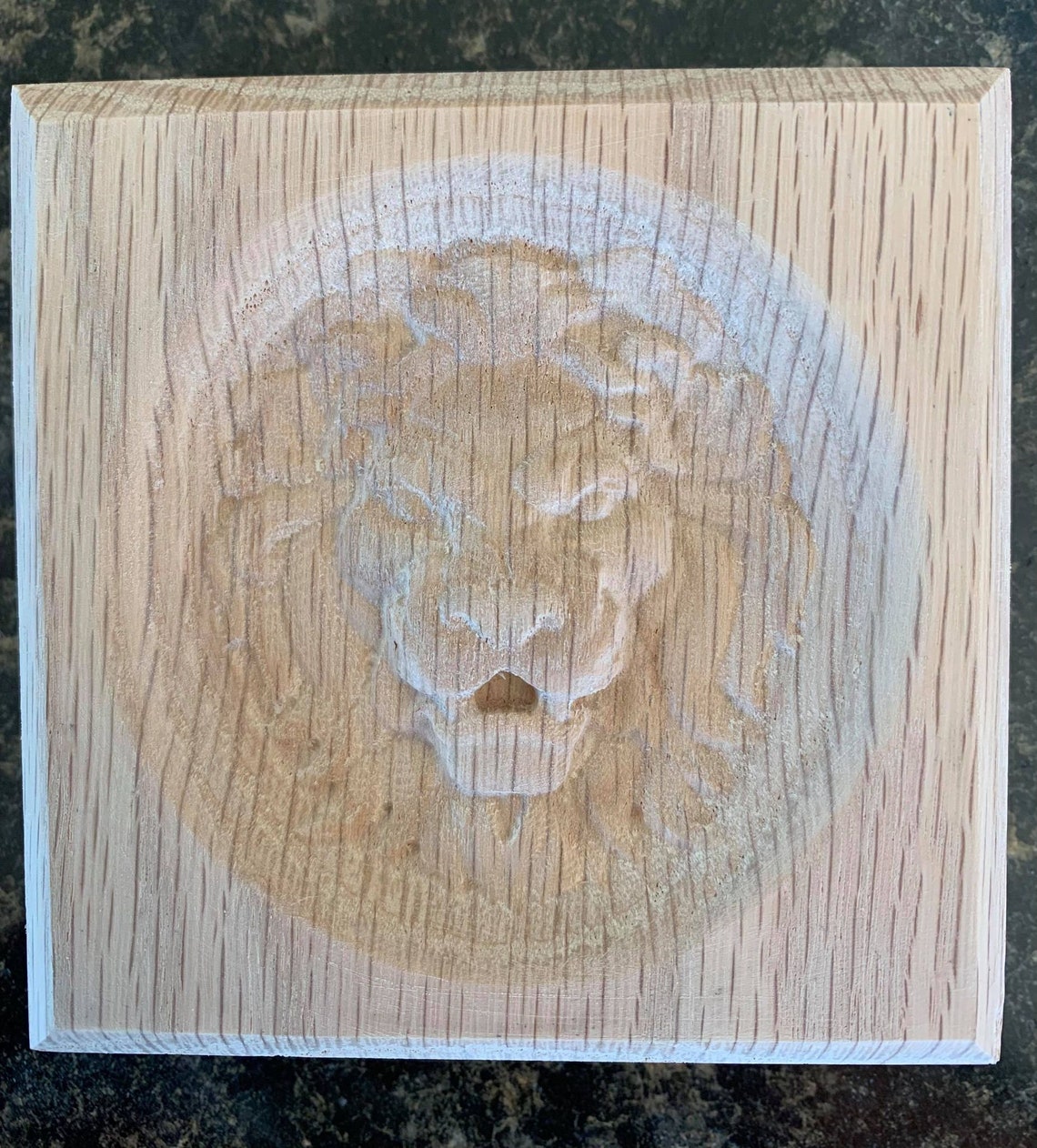 Lion Head 5 Engraving Trim Wood Corner Trim Block Door Trim - Etsy