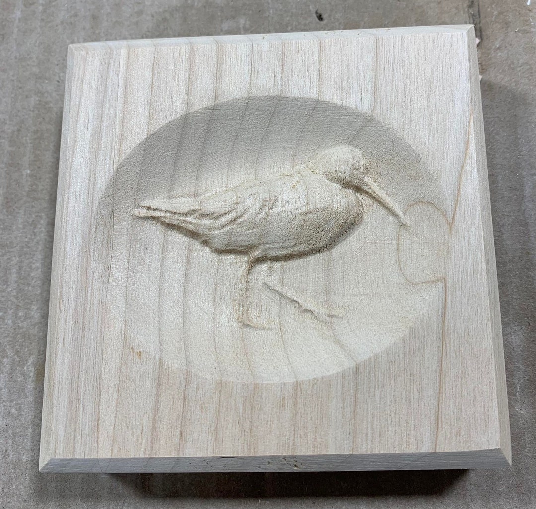 Sandpiper Bird Engraving Trim Wood, Corner Trim Block, Door Trim Block ...
