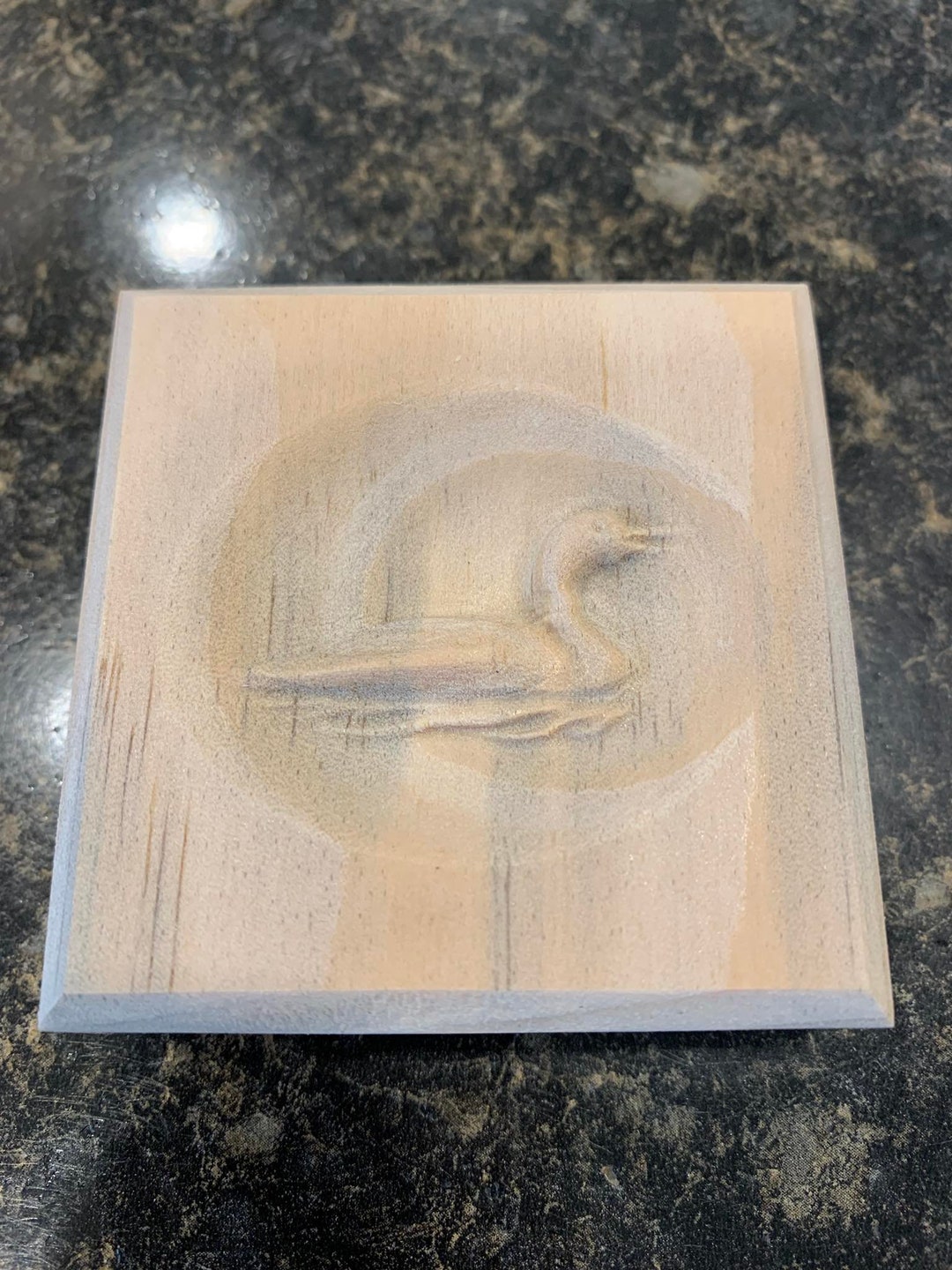 Loon Bird Engraving Trim Wood, Corner Trim Block, Door Trim Block ...