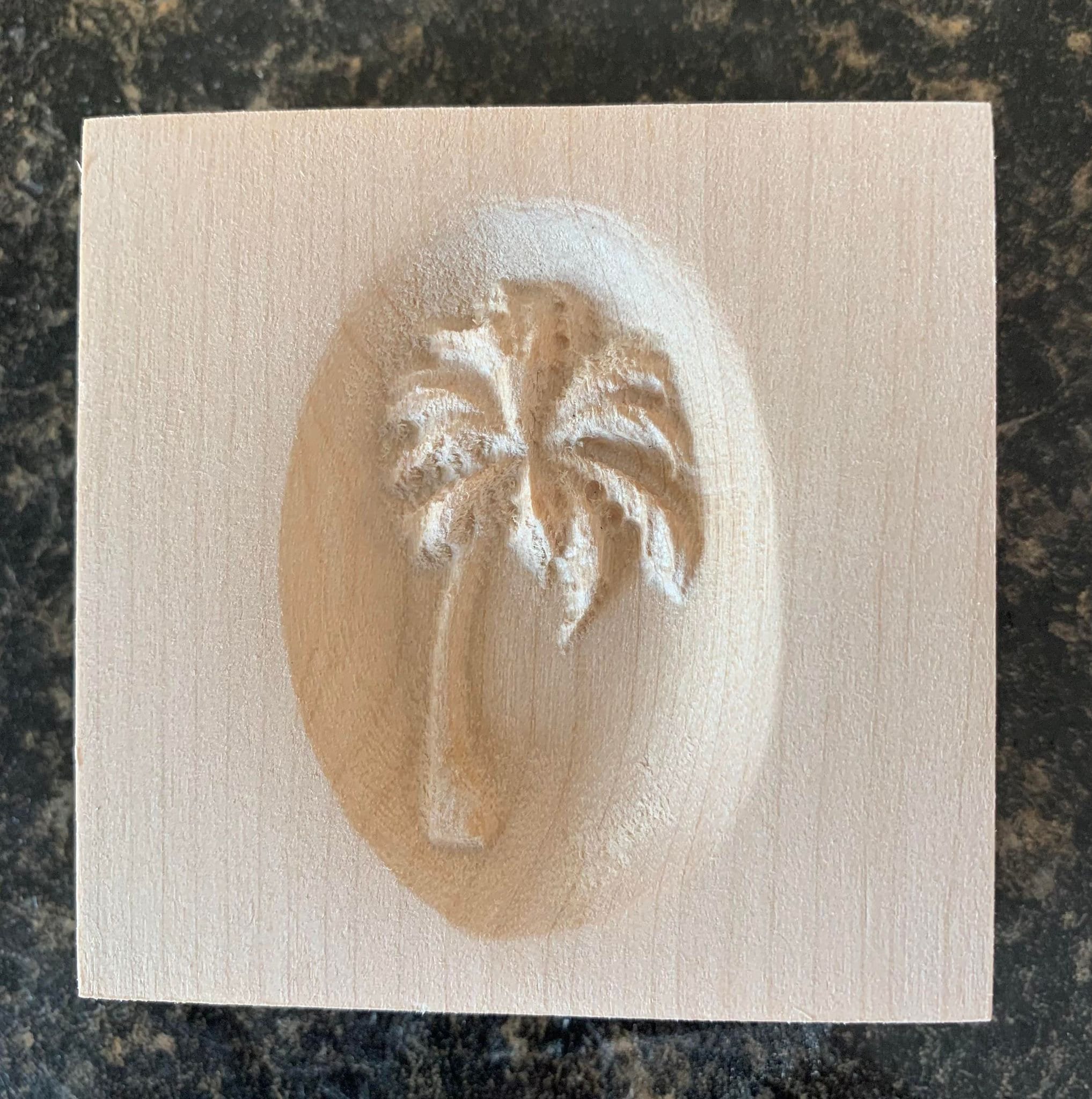 Palm Tree Engraving Trim Wood Corner Trim Block Door Trim - Etsy