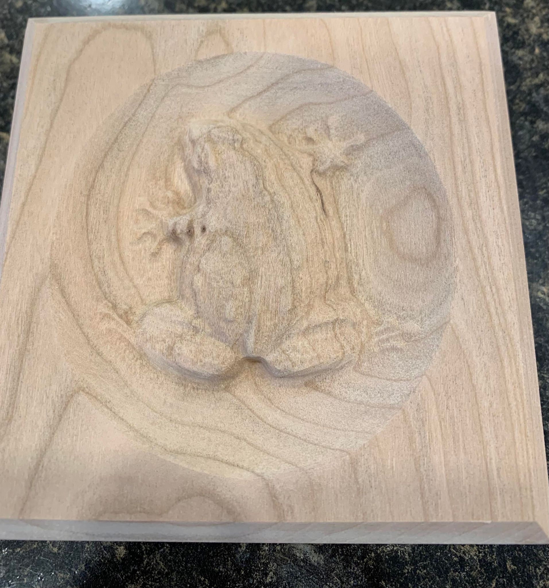 Frog 1 Engraving Trim Wood, Corner Trim Block, Door Trim Block, Window ...