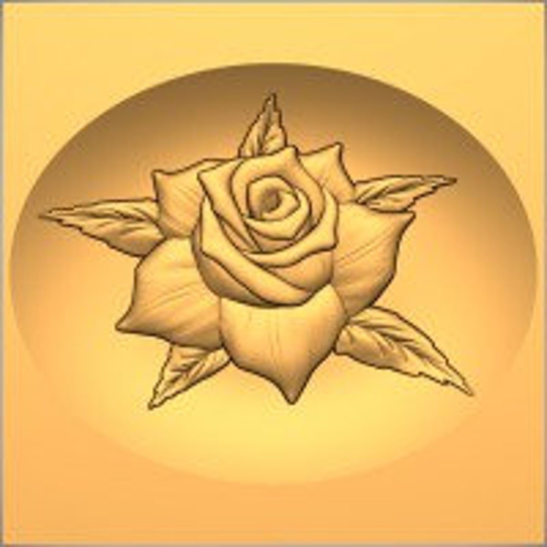 Rose Stylized Flower Engraving Trim Wood, Corner Trim Block, Door Trim ...