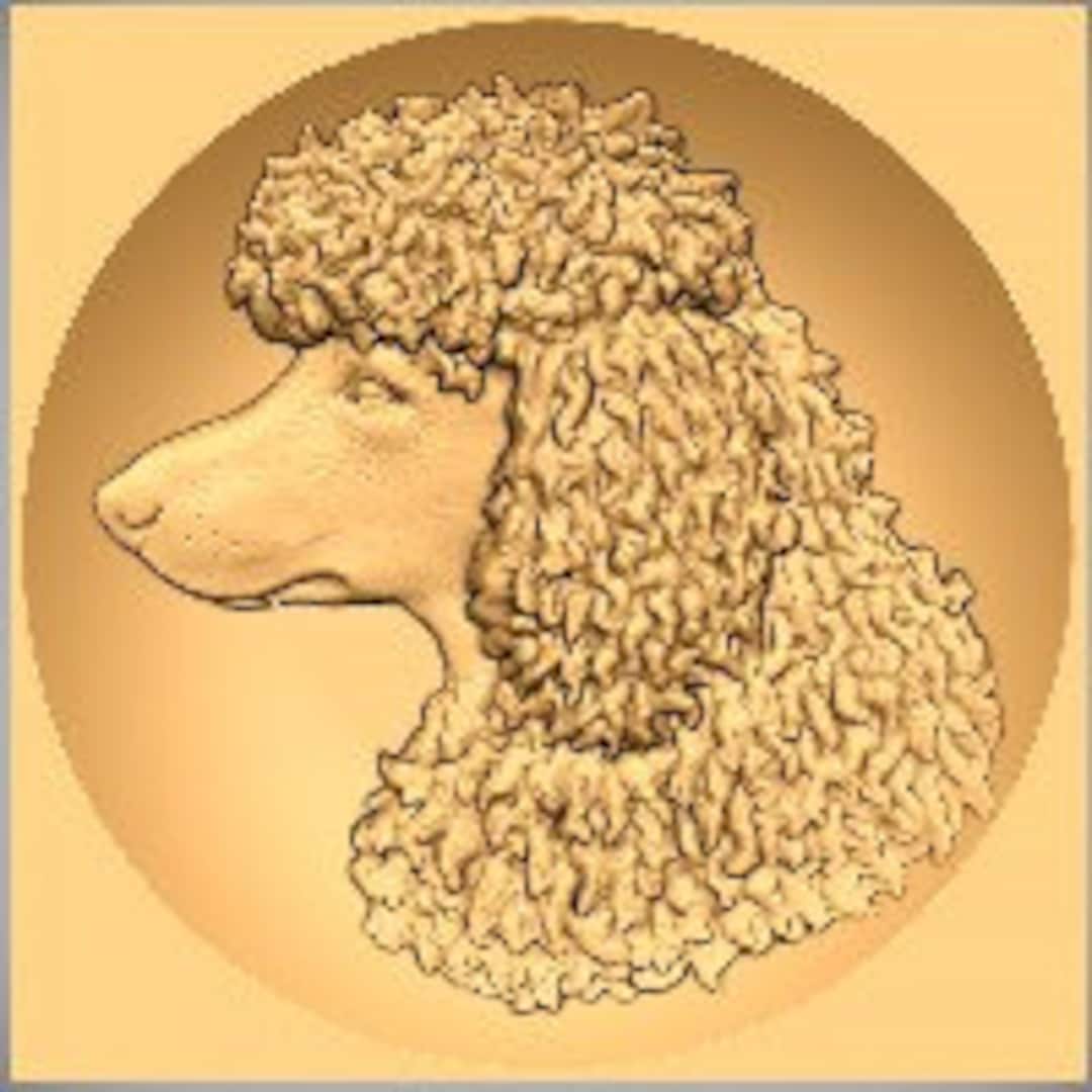 Poodle Dog Engraving Trim Wood, Corner Trim Block, Door Trim Block ...