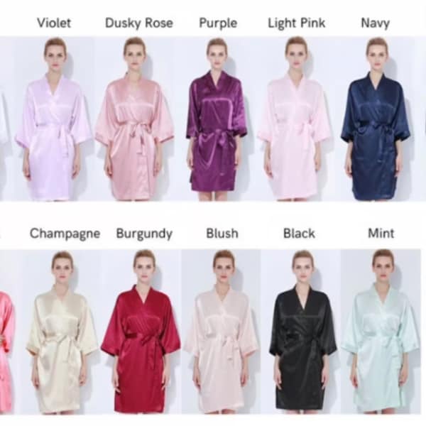 Satin Robe - Etsy UK