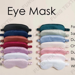 Luxury Satin Eye Masks | Eye Cover Ups | Sleep | Masks |pamper ...