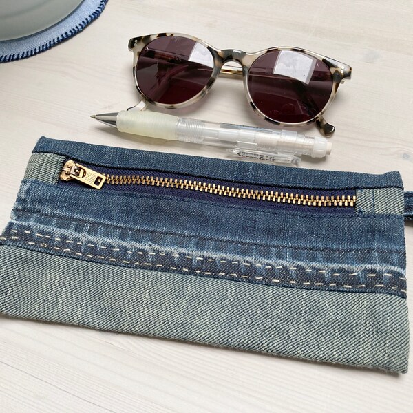 Denim Pouch - Etsy