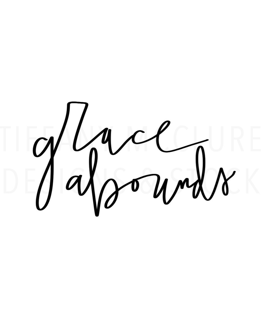 Grace Abounds | Hand Lettering - Etsy