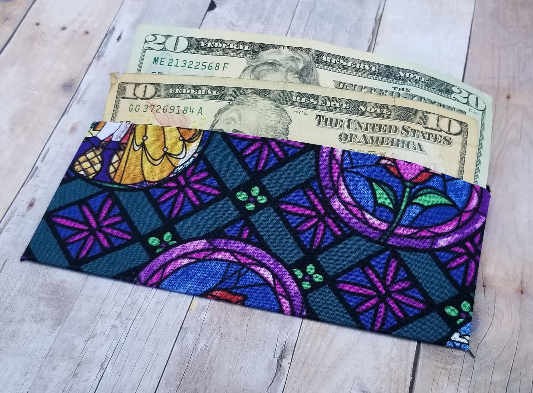 Beauty and the Beast Fabric Cash Envelope With Money Log Sheets - Etsy