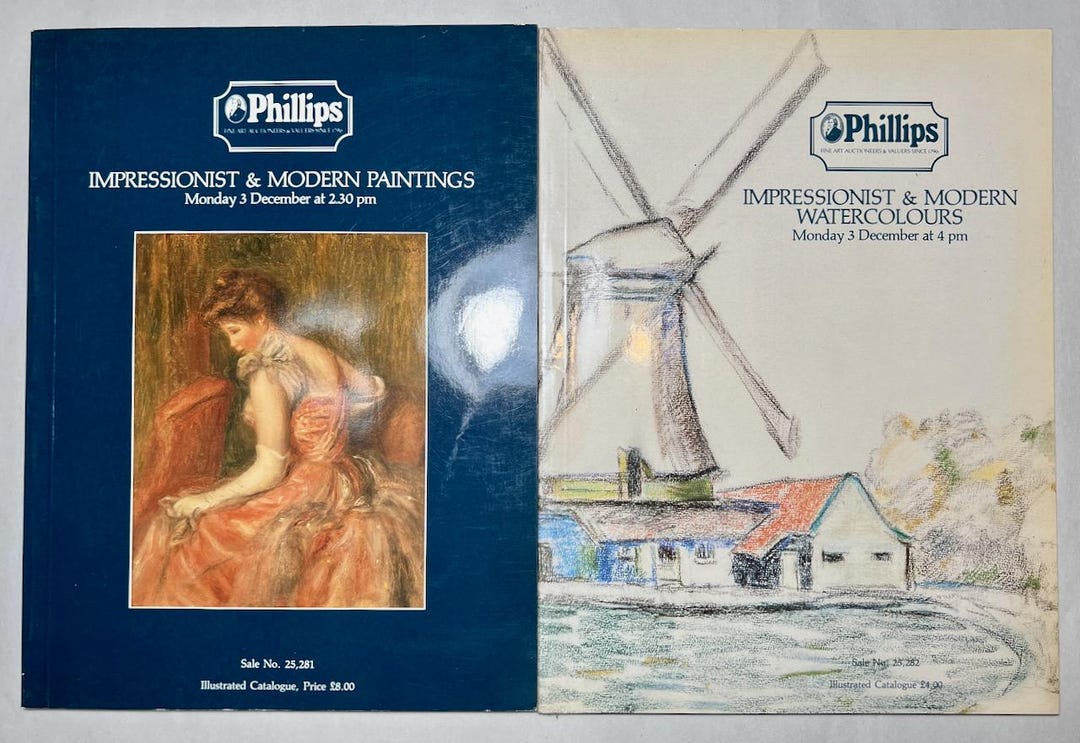 Phillips Auction Catalogs X2 – Impressionist & Modern Paintings ...