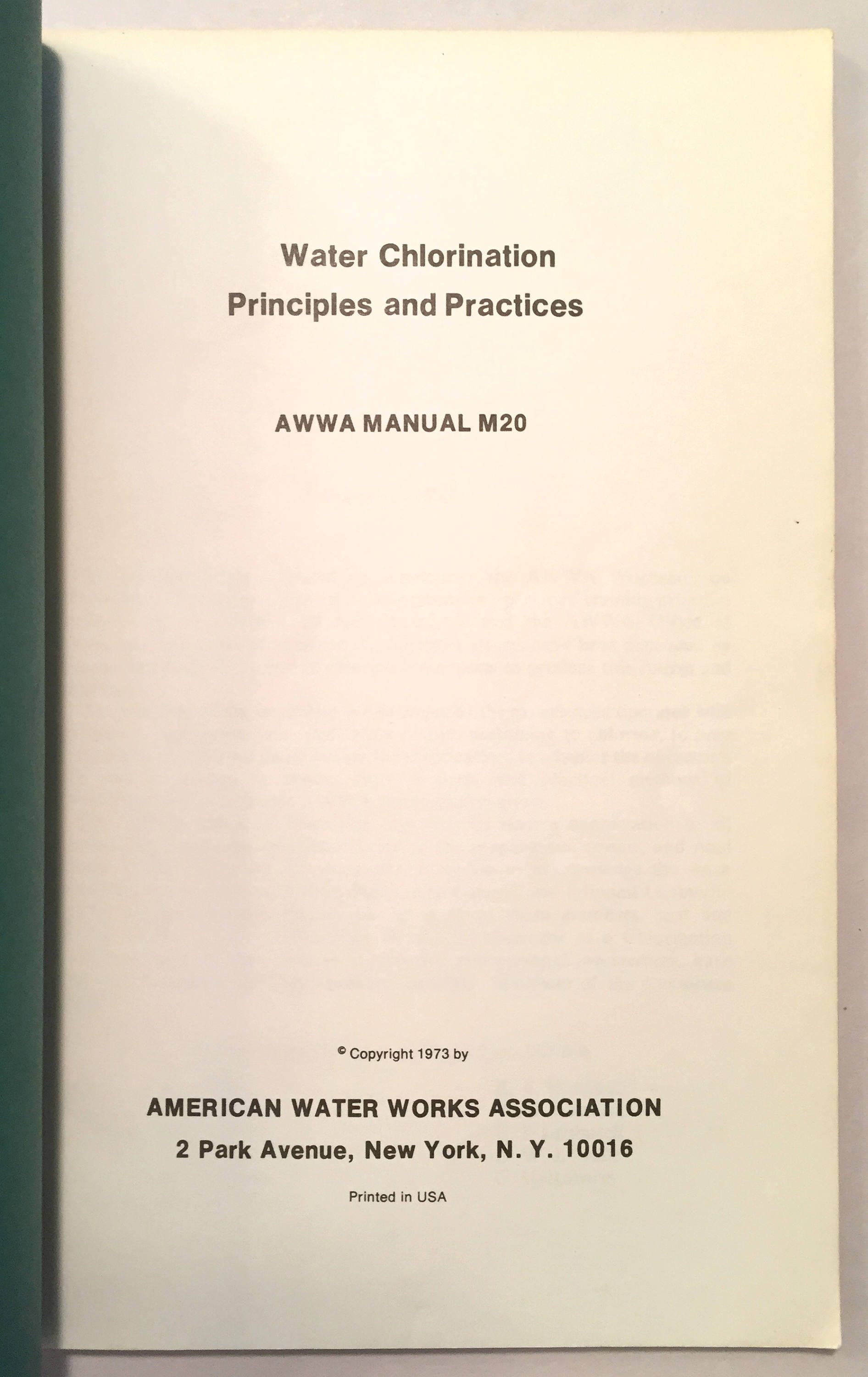 American Water Works Association AWWA Set of 6 Softcover - Etsy.de