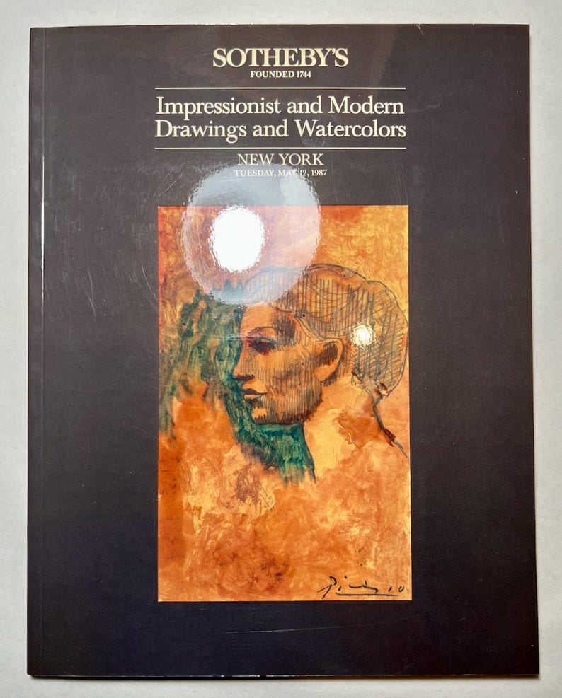 Sotheby's Impressionist Modern Art Auction Catalog, 1987 - Etsy