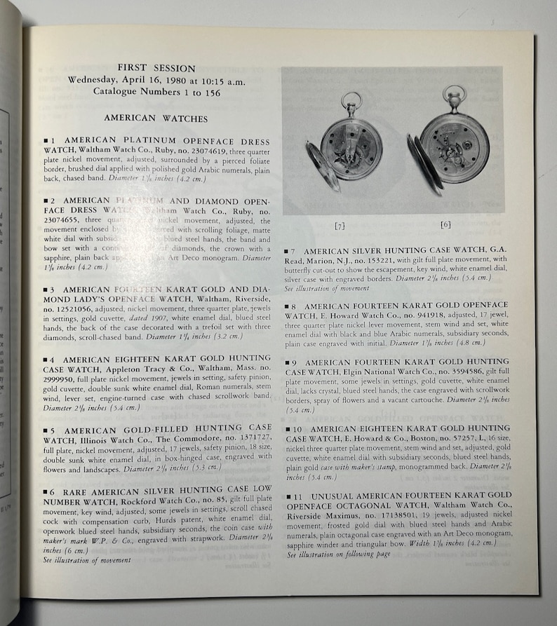 Sothebys Auction Catalog Watches Scientific Instruments - Etsy