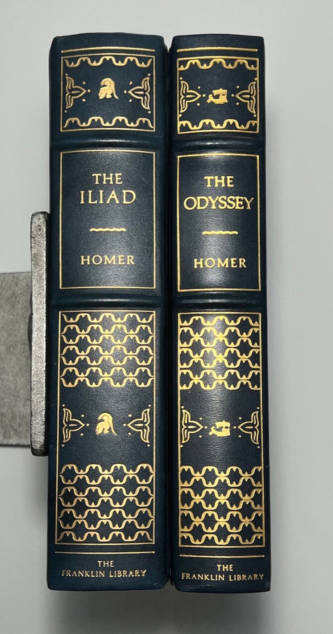 Franklin Library the Iliad the Odyssey Homer 1976 Leather - Etsy