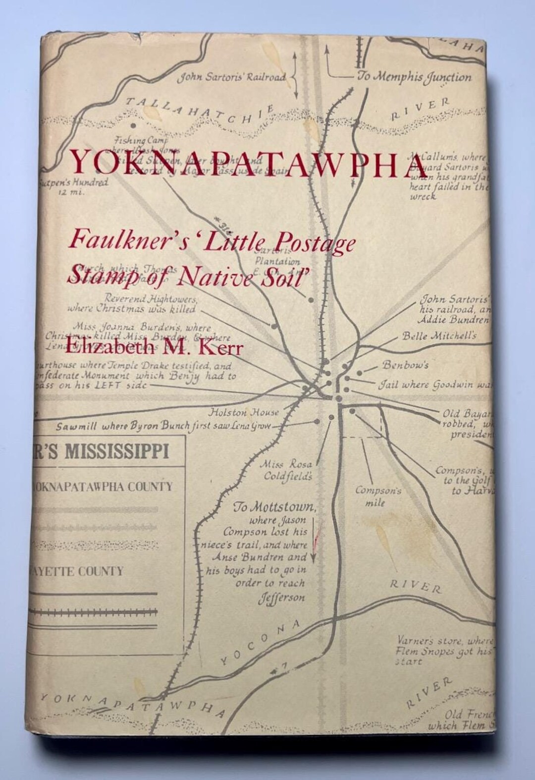 Yoknapatawpha – Elizabeth Kerr (1st Edition Signed 1969 HCDJ Illustrated) Fiction Novel Faulkner ...