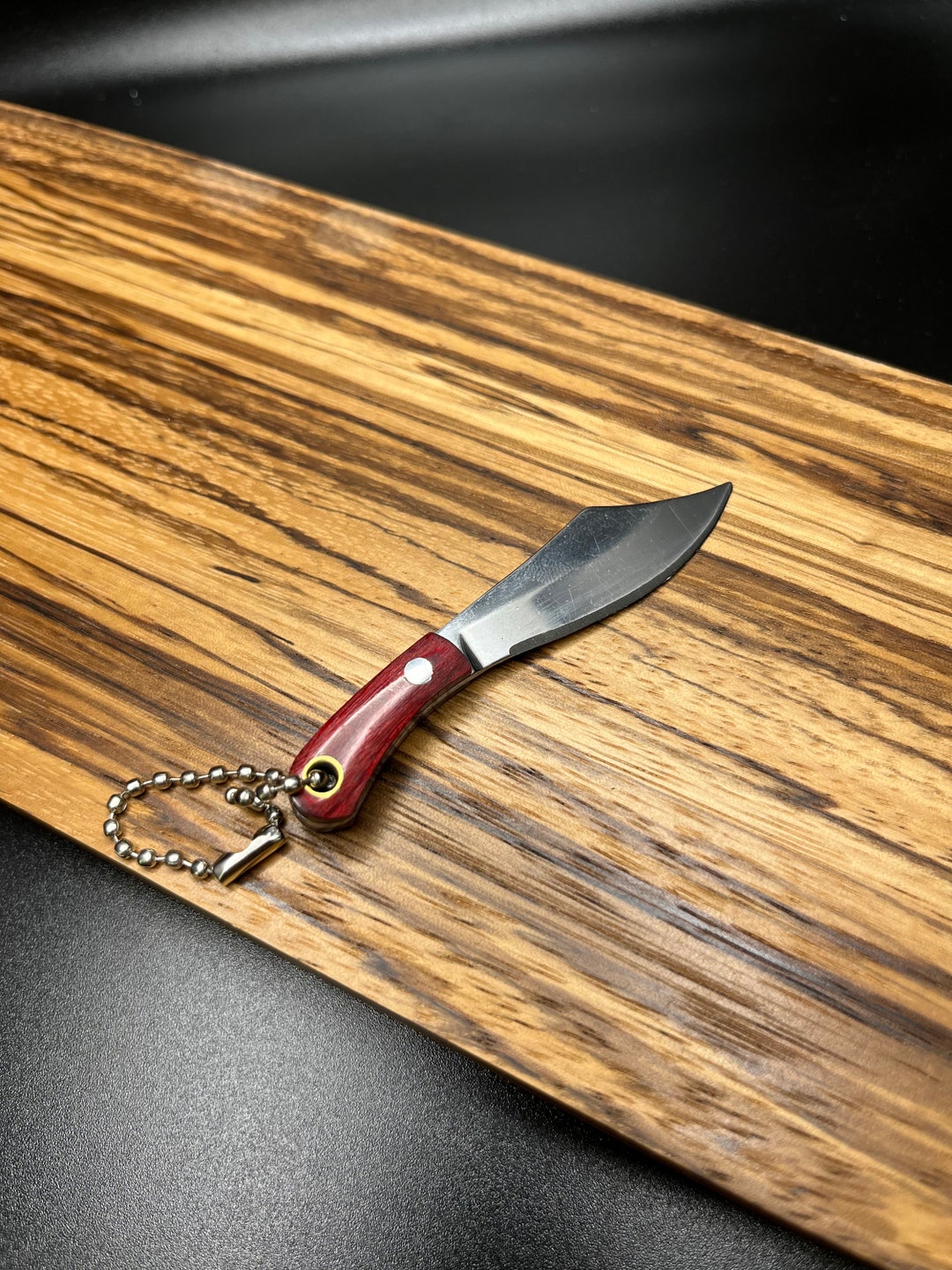 Mini Machete Knife Stainless Steel Blade With Wooden Handle - Etsy