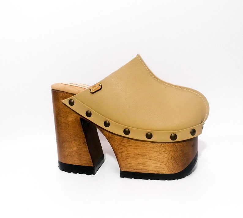 Platform Clog Super High Heel 70s Platform Clogs Platform - Etsy