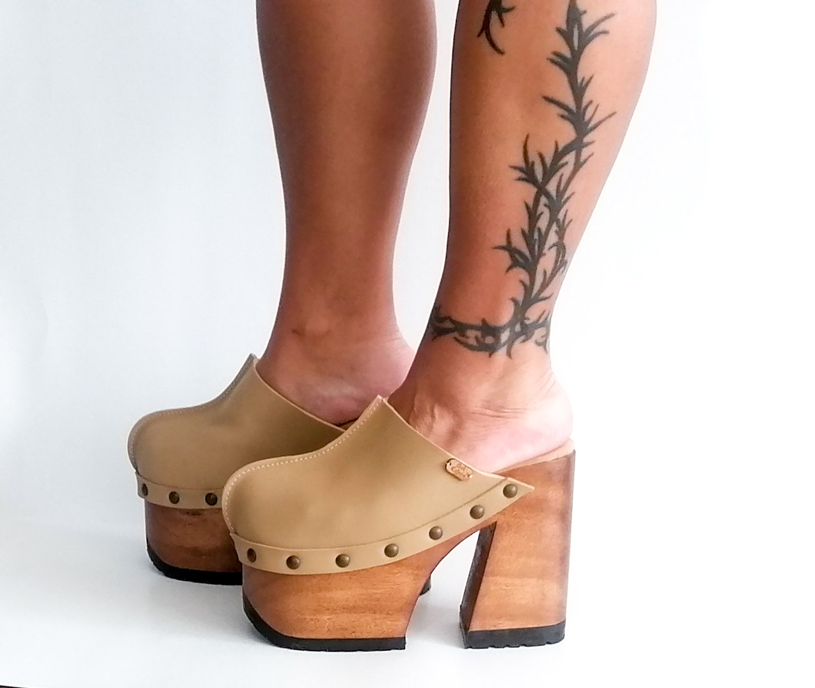 Platform Clog Super High Heel 70s Platform Clogs Platform - Etsy