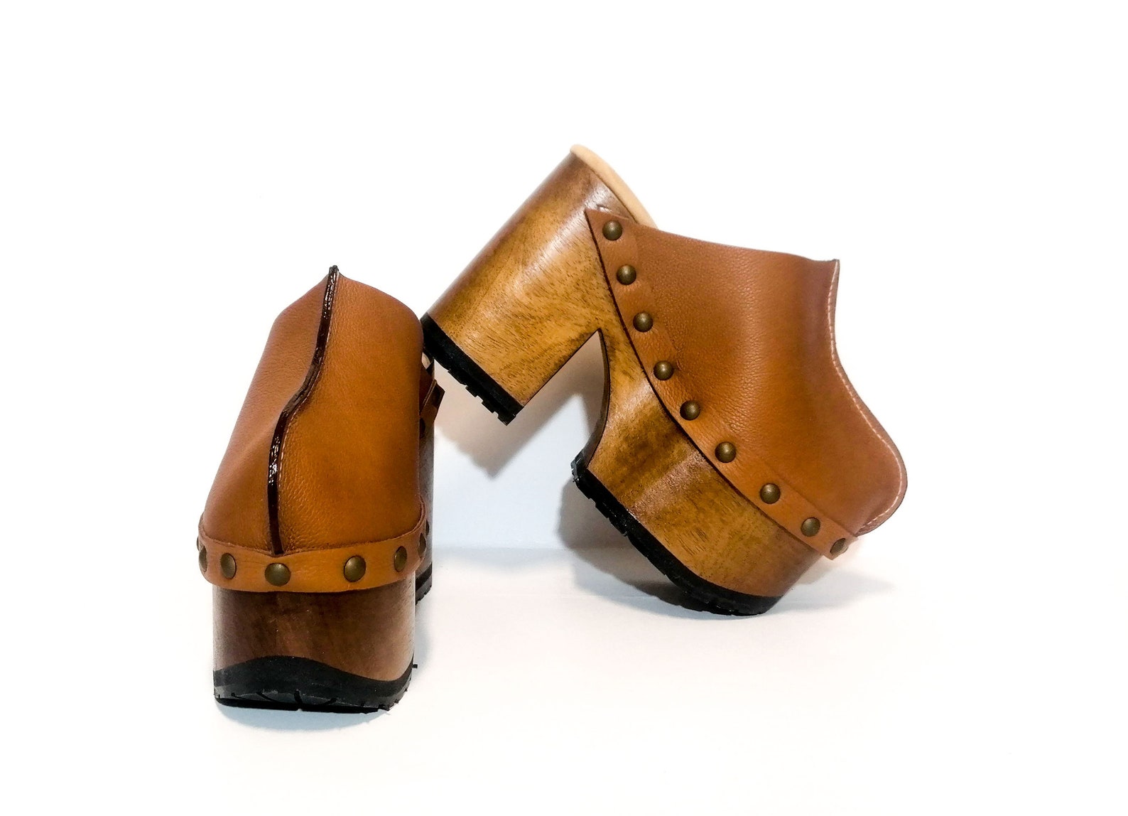 Platform Clog Super High Heel 70s Platform Clogs Platform - Etsy