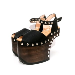 Luxury Swarovski Embellished C-strap Platform Heel Sandals. Platform ...