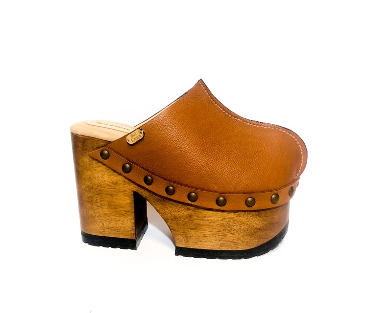 Platform Clog Super High Heel 70s Platform Clogs Platform - Etsy