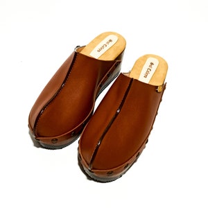 Unique Handmade Leather Clogs With Wood, Vintage, and Platform Flair ...