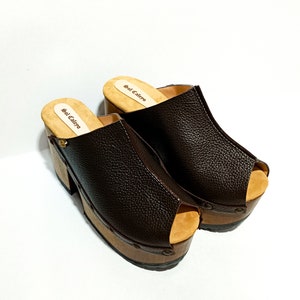 Platform Heels, Platform Shoes, Wood Clogs, Wood Heels - Etsy