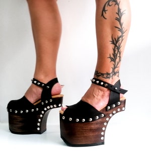 Luxury Swarovski Embellished C-strap Platform Heel Sandals. Platform ...