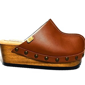Unique Handmade Leather Clogs With Wood, Vintage, and Platform Flair ...