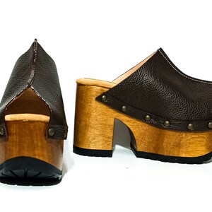 Platform Heels, Platform Shoes, Wood Clogs, Wood Heels - Etsy