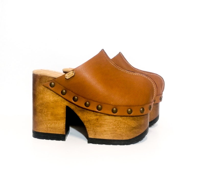 Platform Clog Super High Heel 70s Platform Clogs Platform - Etsy