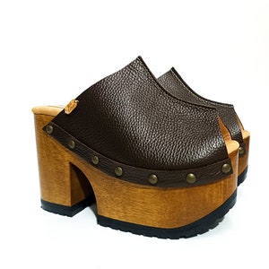 Platform Heels, Platform Shoes, Wood Clogs, Wood Heels - Etsy