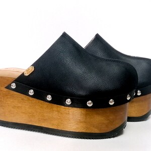 Unique Handmade Leather Clogs With Wood, Vintage, and Platform Flair ...