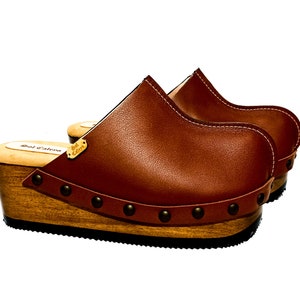 Unique Handmade Leather Clogs With Wood, Vintage, and Platform Flair ...