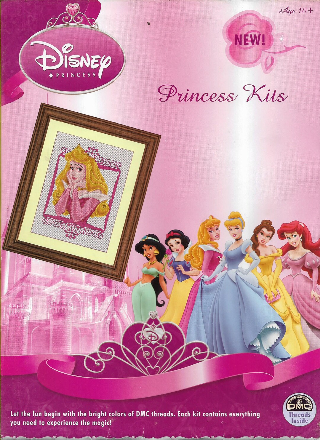 Complete Xstitch Materials PRINCESS AURORA - Dmc Threads - Etsy