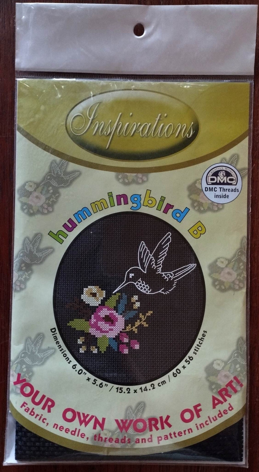 Small Kit Complete Materials HUMMINGBIRD B -inspirations by DMC Threads ...