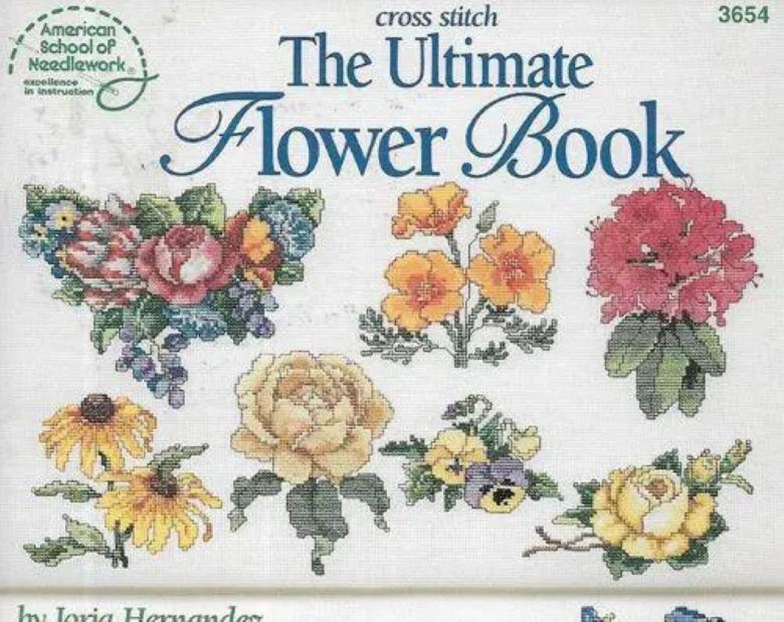 The Ultimate Flower Alphabet Book - Chart Only With 50DMC Threads and ...