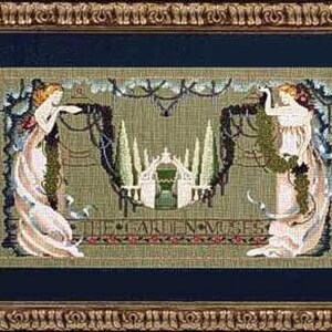 MD44 "the Garden Muses" Mirabilia Chart With Embellishment - Etsy