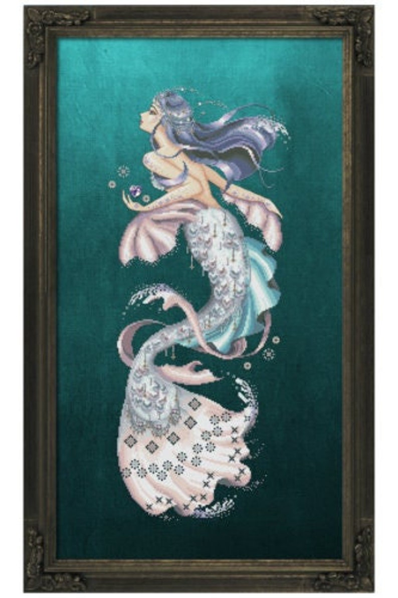 CRYSTAL MERMAID Aquabella BF40 - Complete Xstitch Materials - Etsy